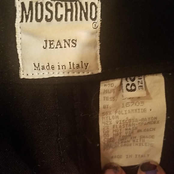 Moschino | Jeans | Authentic Moschino Black Stretchy Jeans | Poshmark